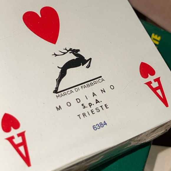 MODIANO | Games | New Vintage Modiano 2pk Card Set Wwooden Collectors ...